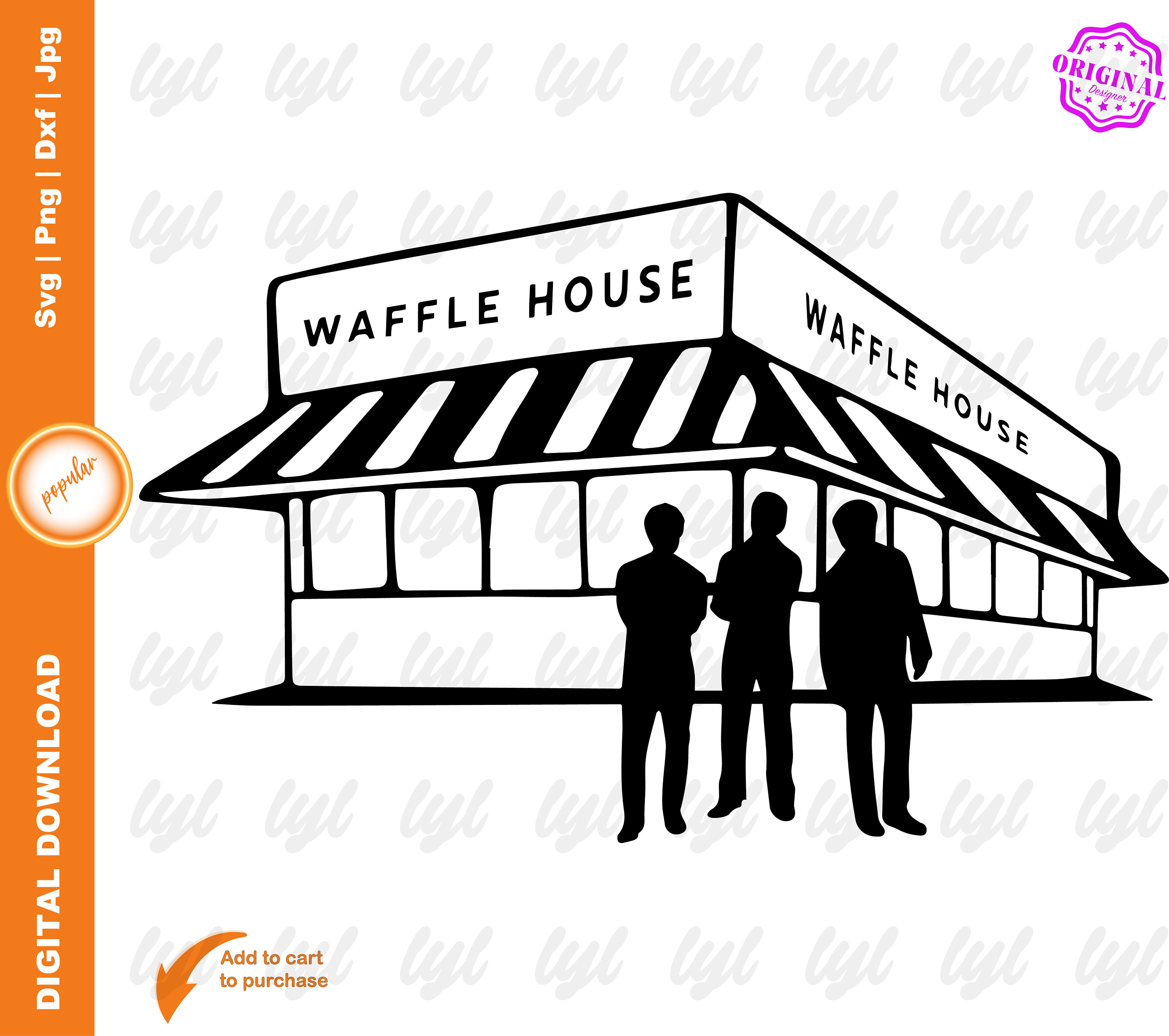 Jonas Brothers Waffle House PNG SVG Digital Download - Etsy