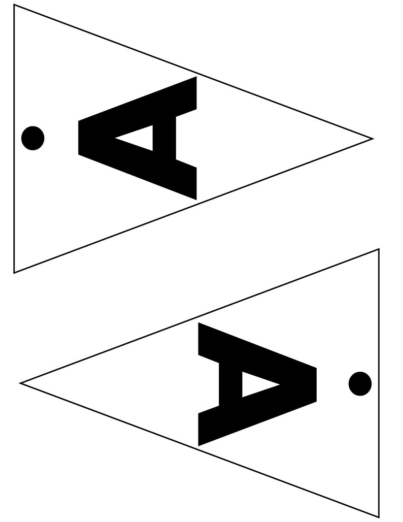 Alphabet Banner - DIY PRINTABLE PDF - Etsy