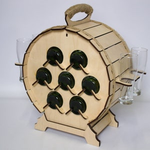 Handcrafted Wooden Barrel Mini Bar, Beer Storage & Display - Etsy