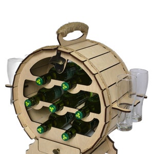 Handcrafted Wooden Barrel Mini Bar, Beer Storage & Display - Etsy