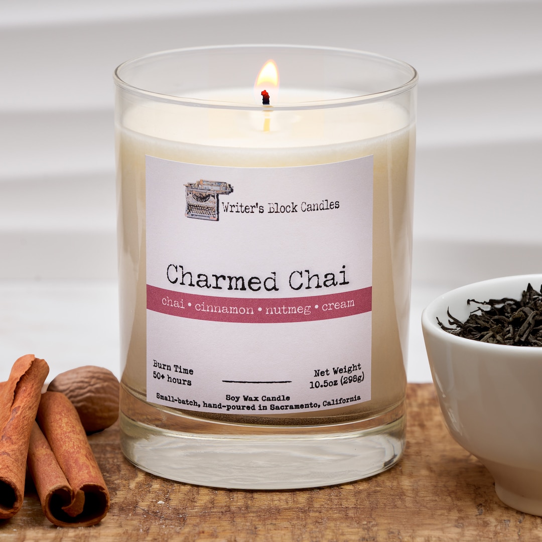 Charmed Chai Soy Candles With Cinnamon, Chai, Nutmeg, and Cream Scents ...