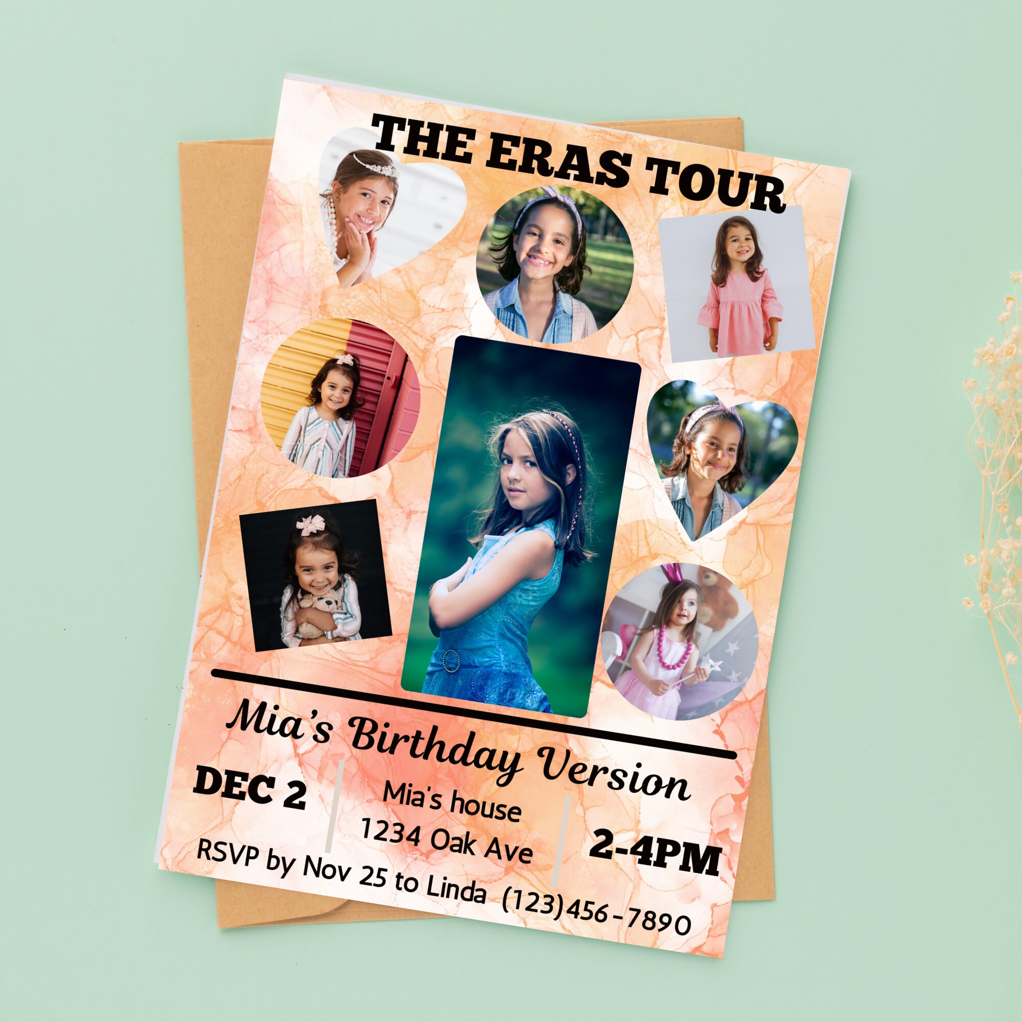 Custom Eras Template Digital Download Printable Print at - Etsy