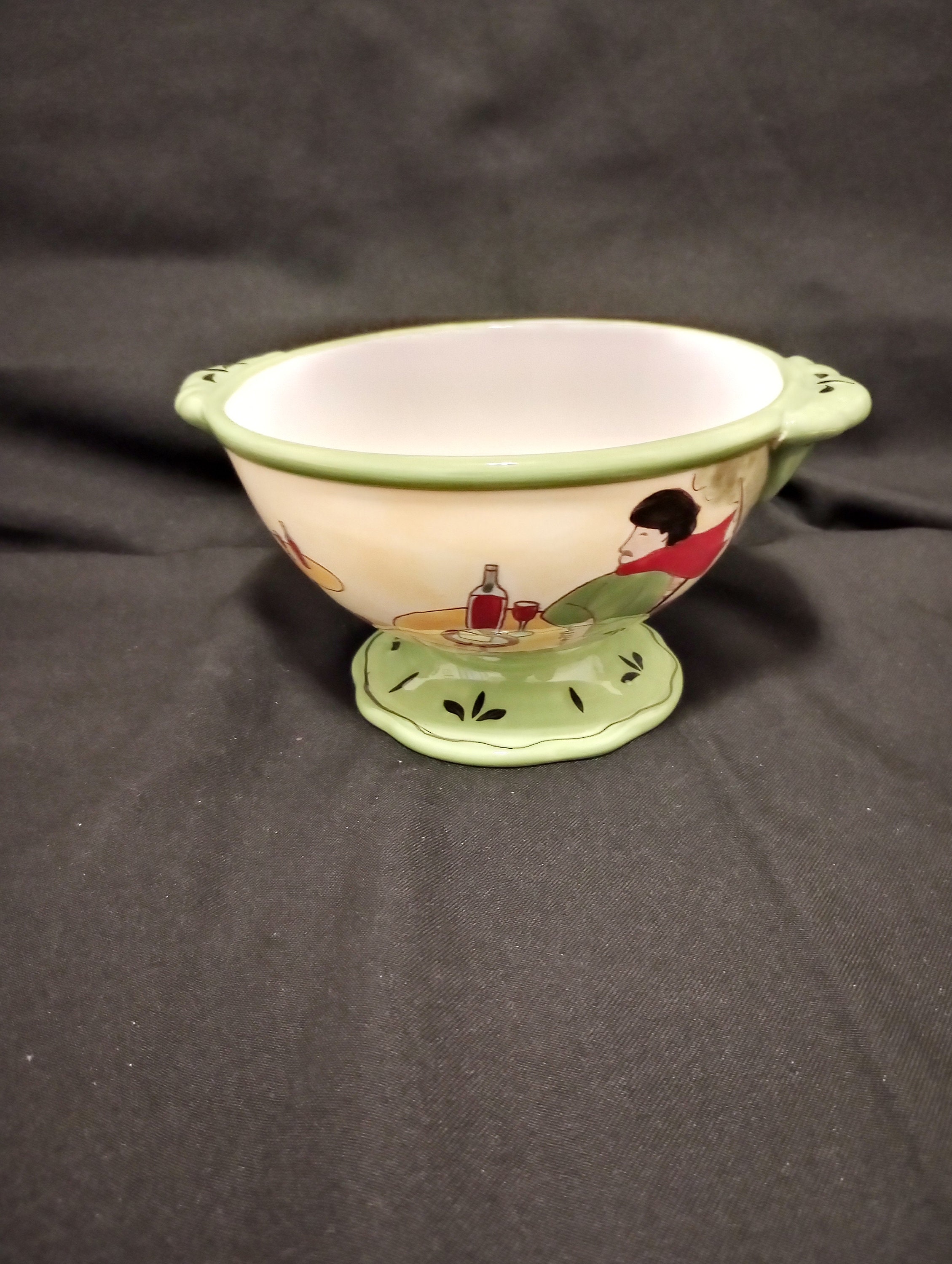 Certified International Jennifer Brinley Footed Bistro Bowl - Etsy