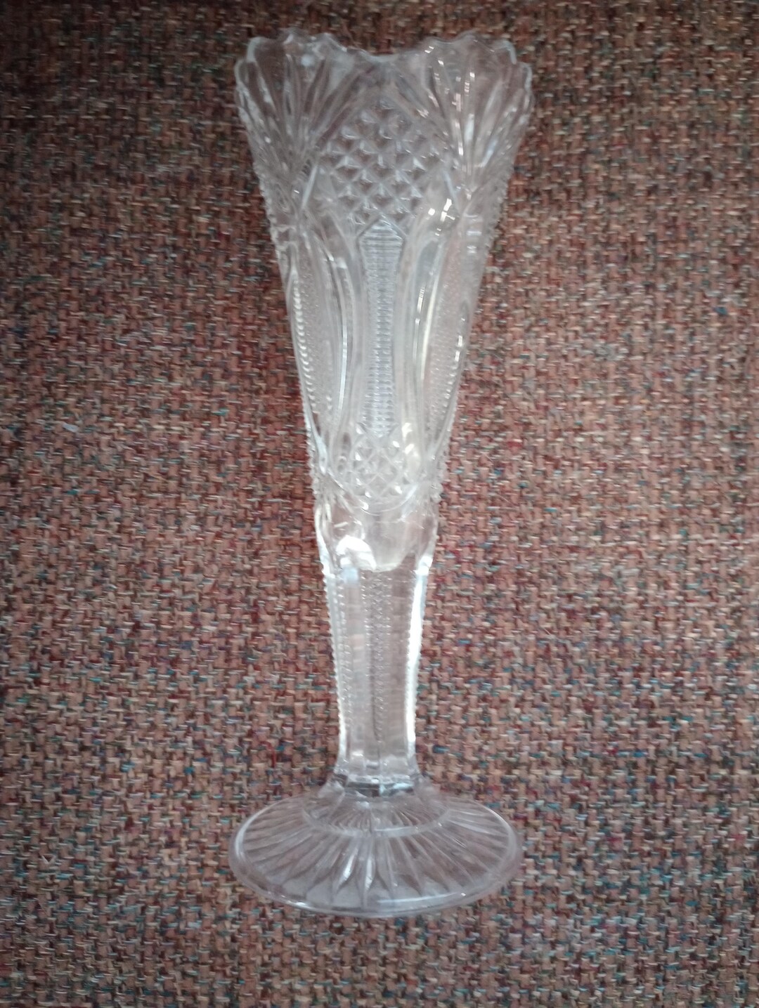 Antique EAPG Mckee Glass Jubilee Aka Hickman 10" Bud Vase - Etsy