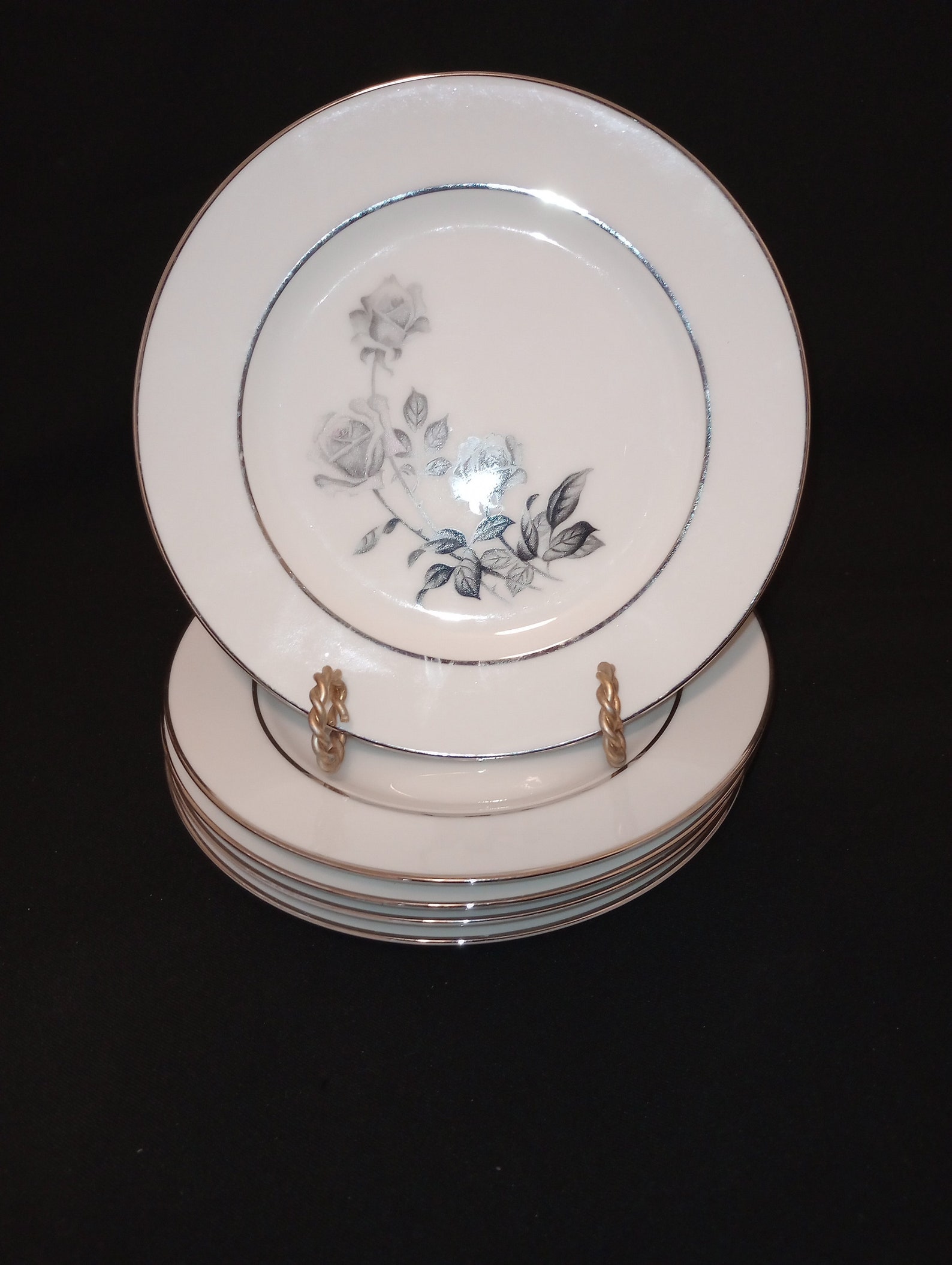 Yakama China Nocturne Pattern Made in Japan- Set of 4 Bread Plates - Etsy