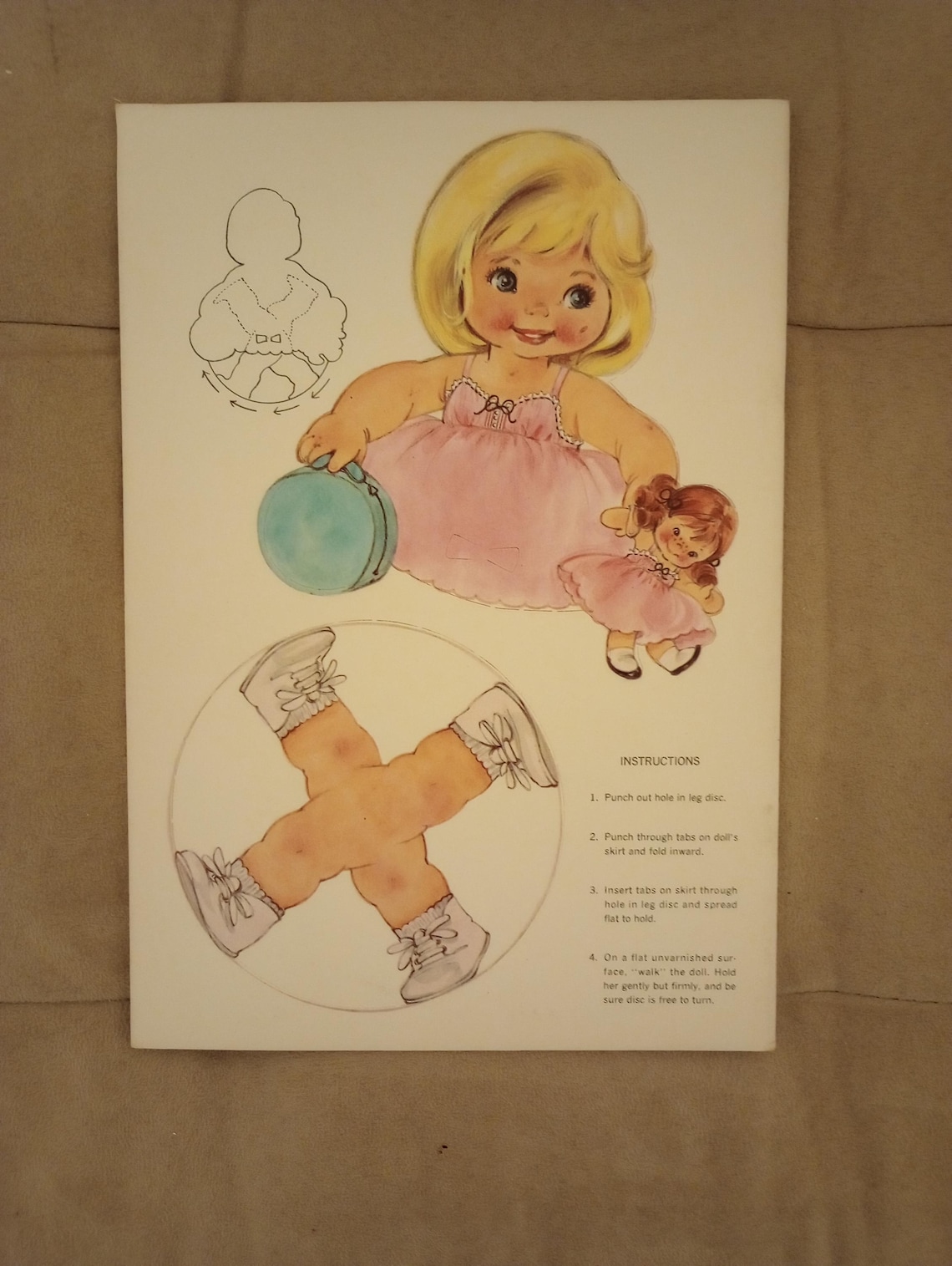 Vintage 1966 Toodles the Toddler Paper Doll Book by Saalfield Artcraft ...