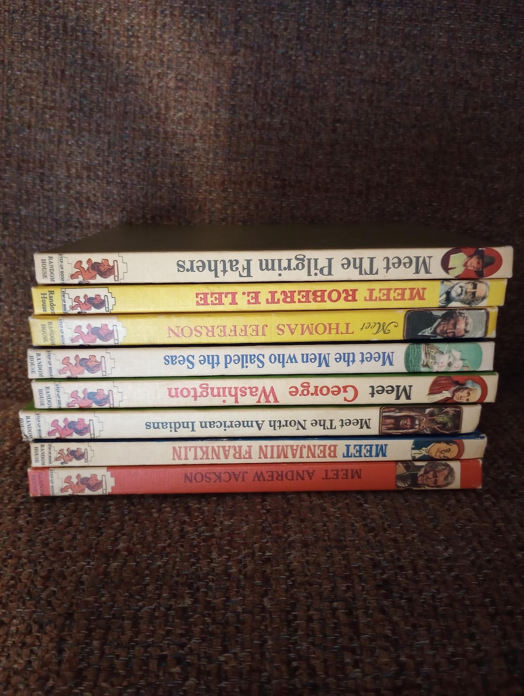 Vintage 1960's Random House Step up Children's History/biography Books ...