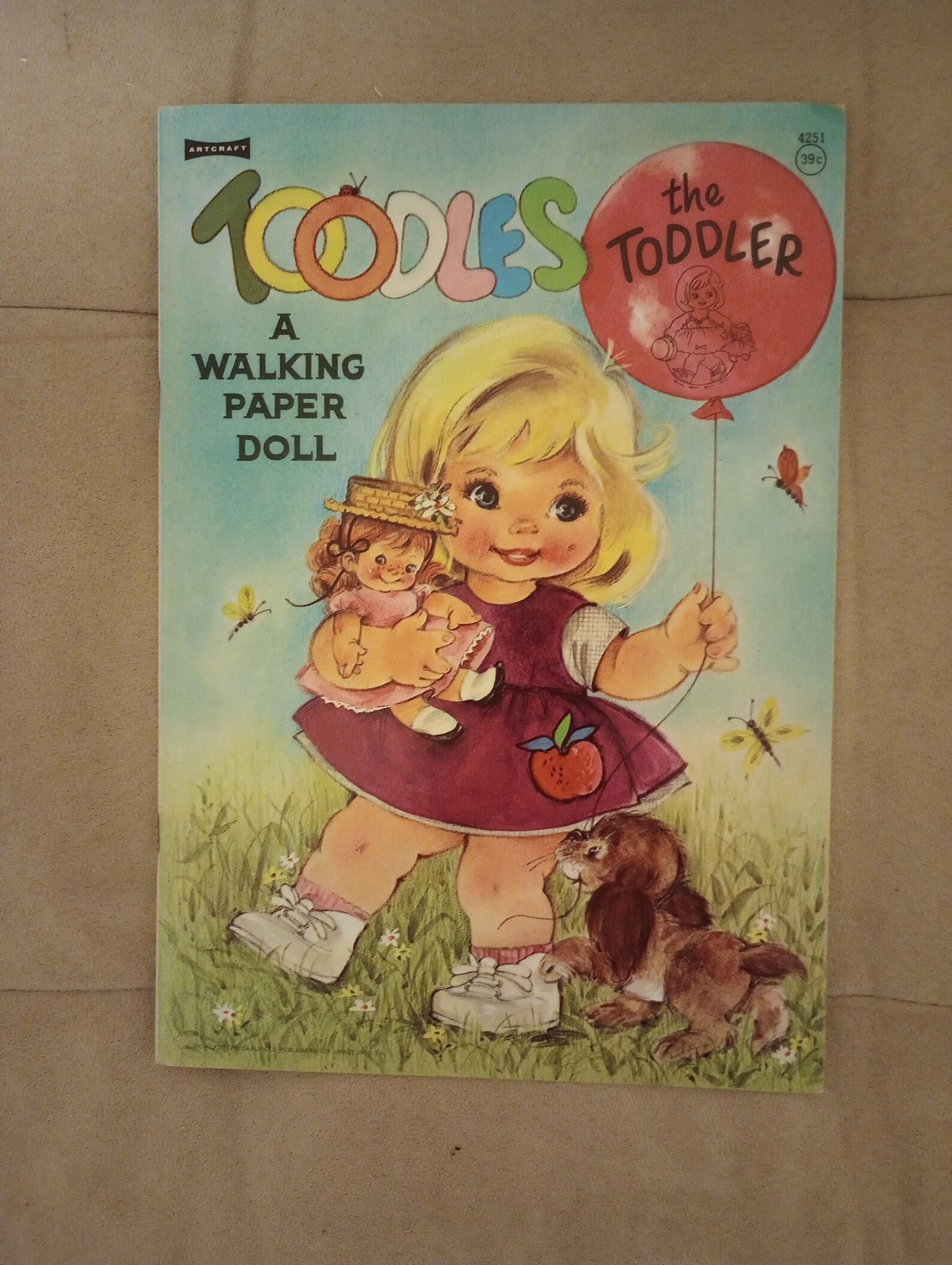 Vintage 1966 Toodles the Toddler Paper Doll Book by Saalfield Artcraft ...