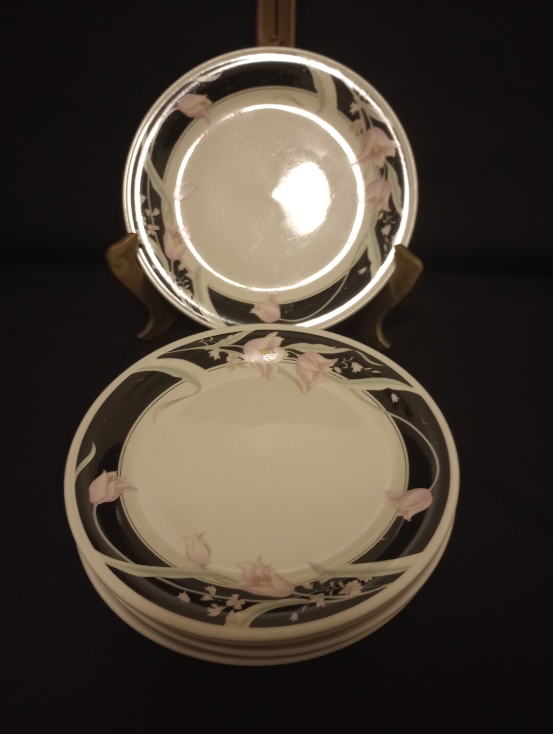 China Pearl Stone Ware Serena Pattern Set of 6 Salad Plates - Etsy