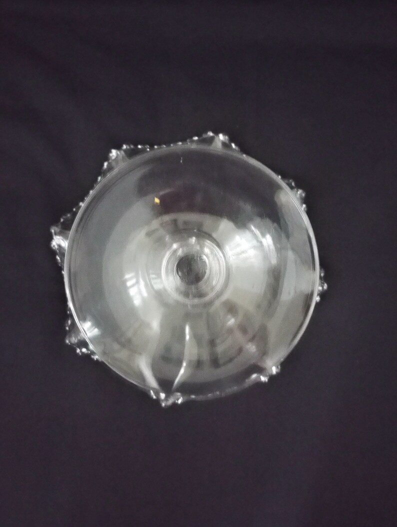 Imperial Glass Co Candlewick Pattern Crimped/ruffled Edge Tall Compote ...