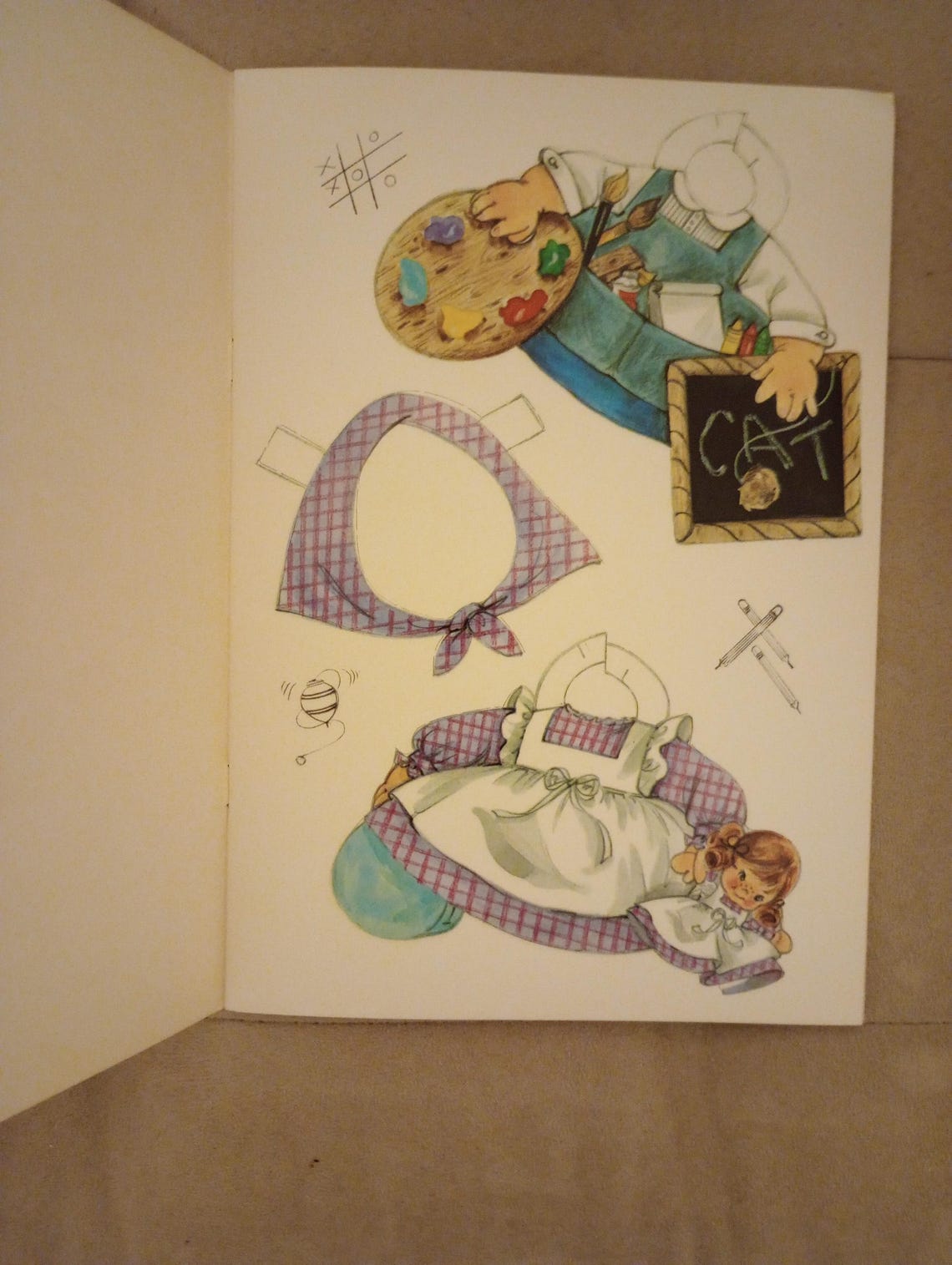 Vintage 1966 Toodles the Toddler Paper Doll Book by Saalfield Artcraft ...