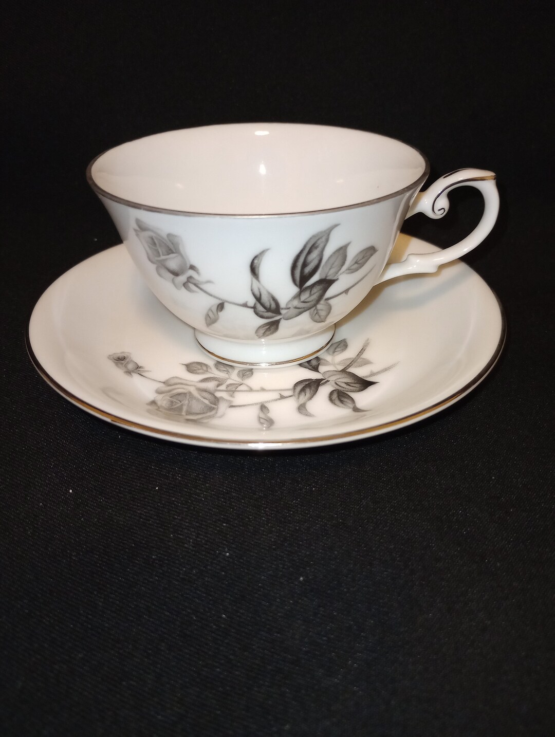 Yakama China Nocturne Pattern Cup & Saucer Set Made in Japan - Etsy