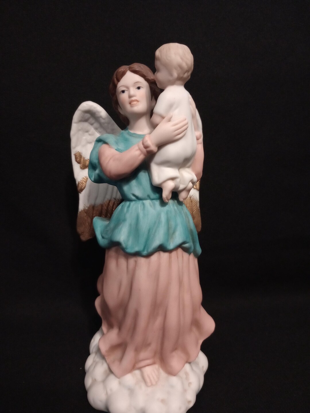 Vintage Angel and Child Porcelain Figurine #1417 by Homco - Etsy
