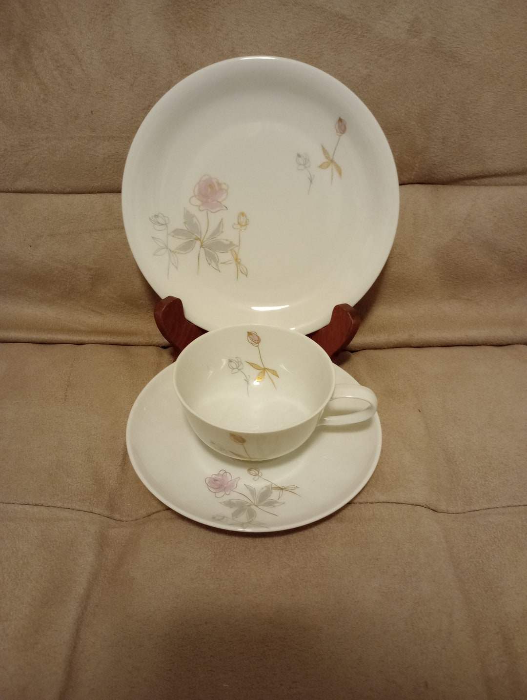 Rosenthal Selb Germany 3 Piece Cup Saucer Dessert Plate Set - Floral ...
