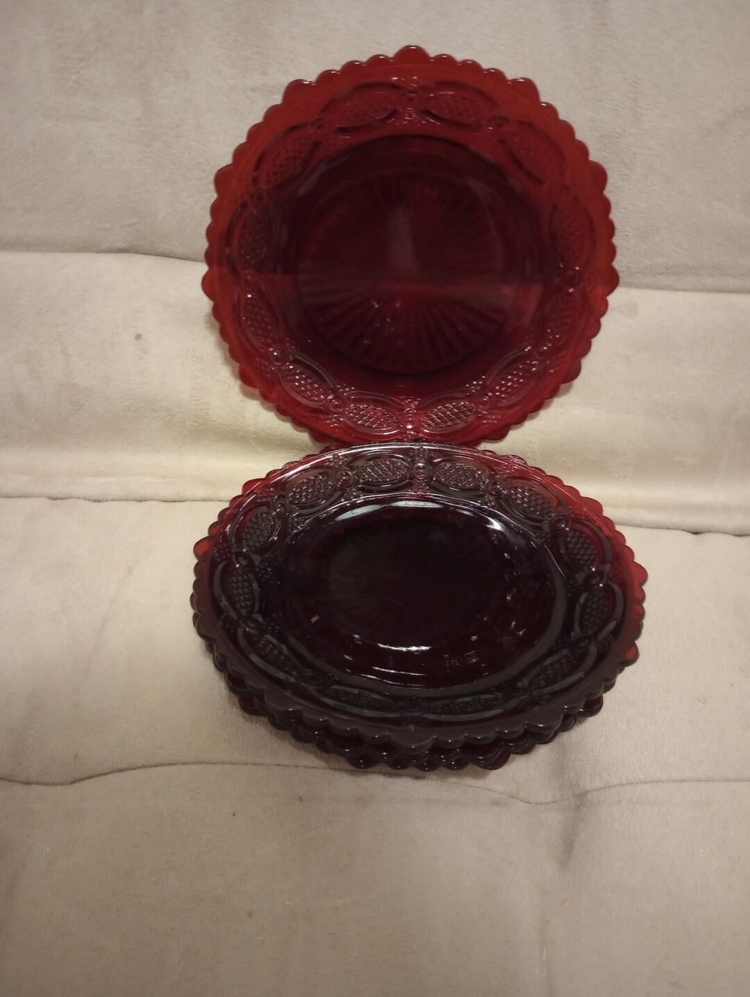 Avon Ruby Cape Cod 1876 Collection Salad Plates- Set of 4 - Etsy