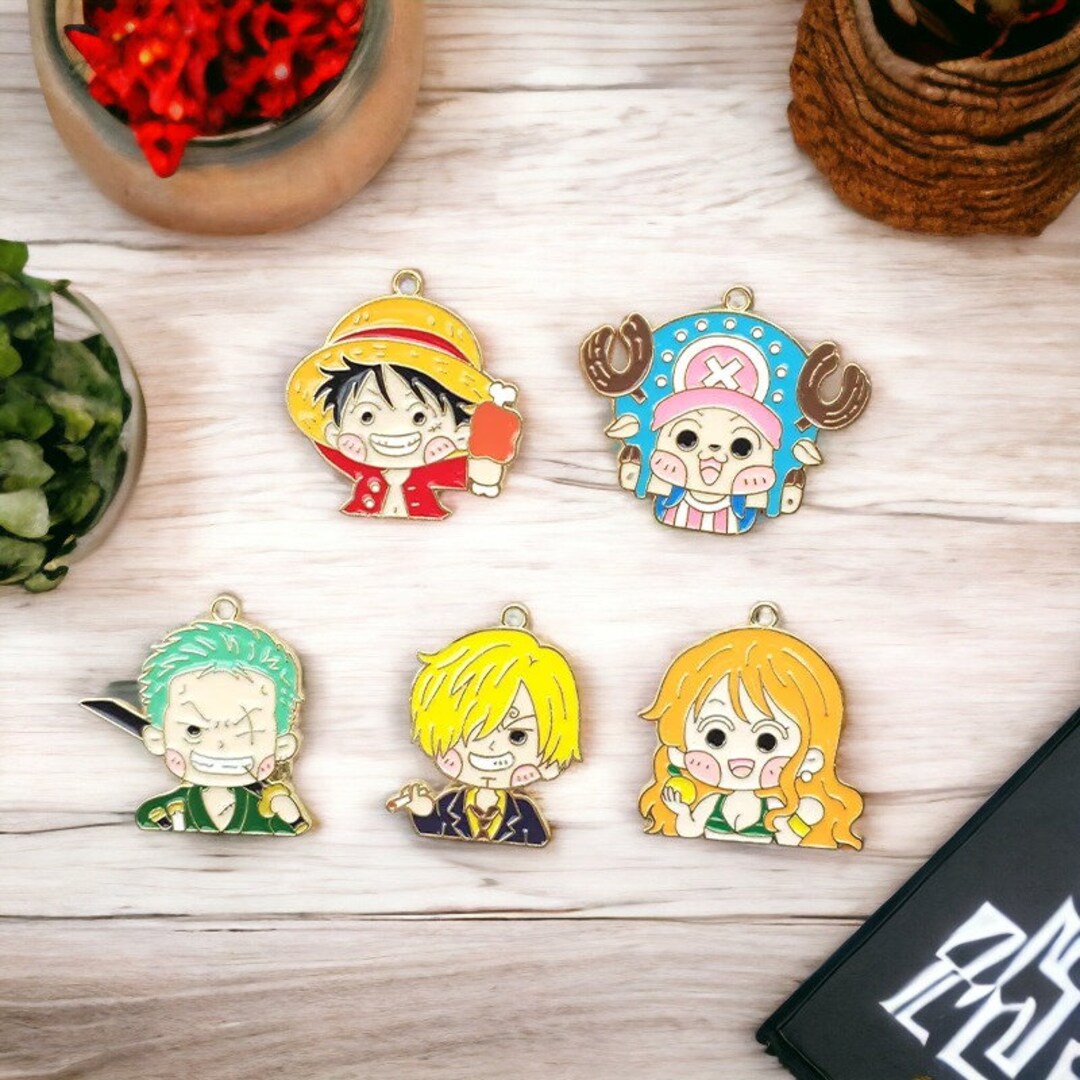 One Piece Keychain Pendant Anime Accessories Key Holder - Etsy