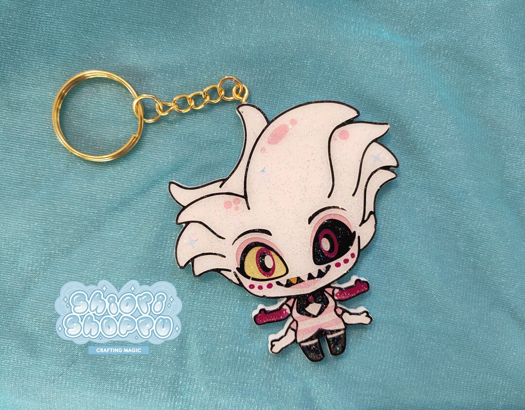 Angel Dust Hazbin Hotel Keychain Keychains - Etsy UK