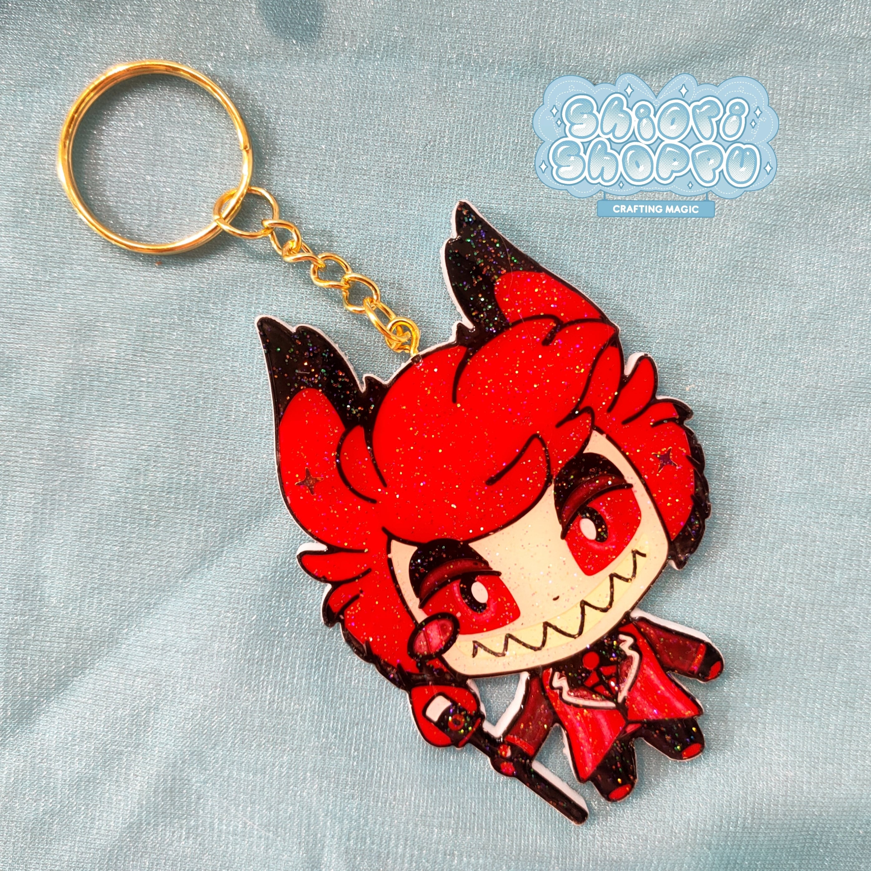 Alastor Hazbin Hotel Keychain Keychains - Etsy