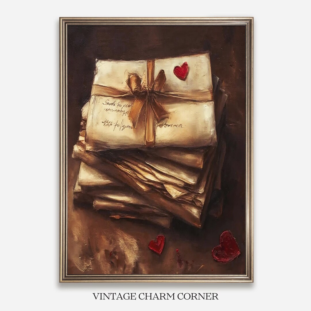 Vintage Handwritten Love Letters Still Life, Romantic Worn Antique ...