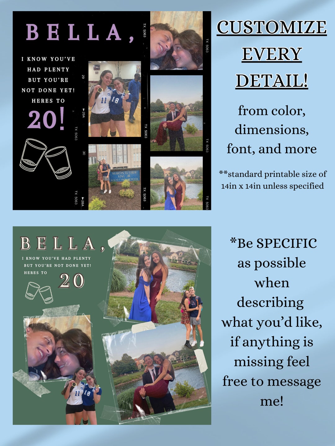 Custom Printable Shot Book Page for 21st Birthday Shot Book (please ...