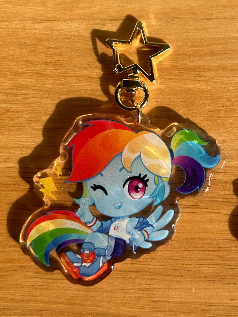 My Little Pony 3in. Acrylic Keychains - Etsy