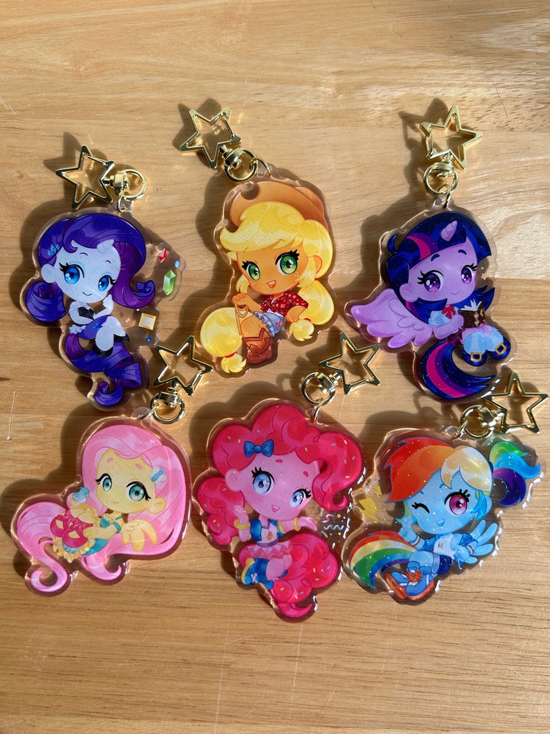 My Little Pony 3in. Acrylic Keychains - Etsy