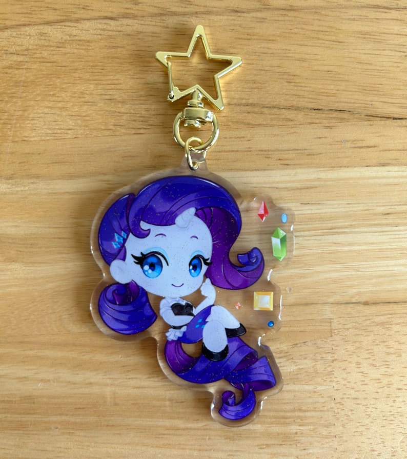 My Little Pony 3in. Acrylic Keychains - Etsy