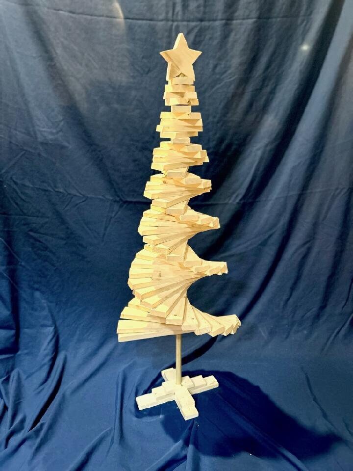 Wooden Spiral Christmas Tree - Etsy