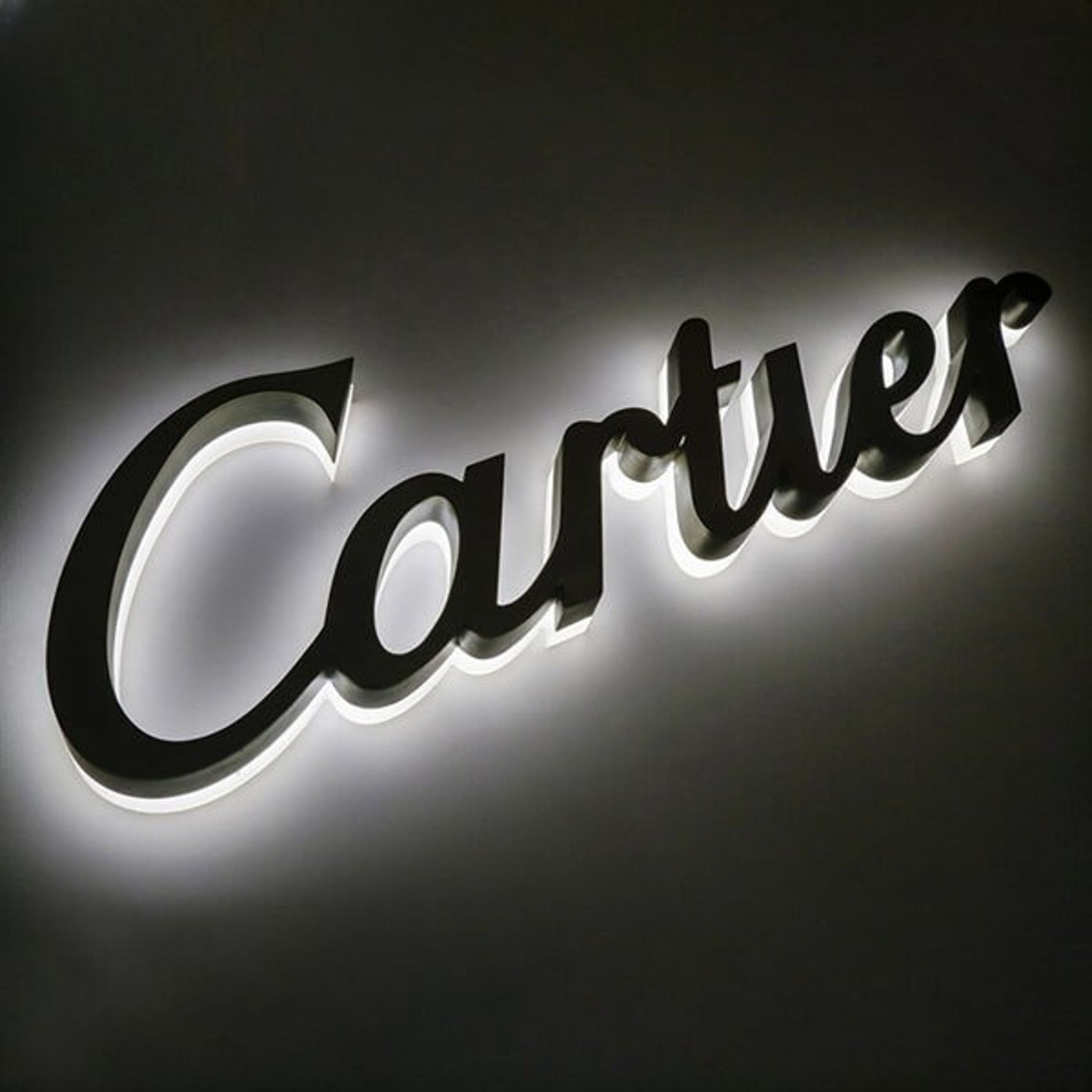 Wall Logo Sign Custom Backlit Sign Backlit Business Sign Laser Cut Sign ...