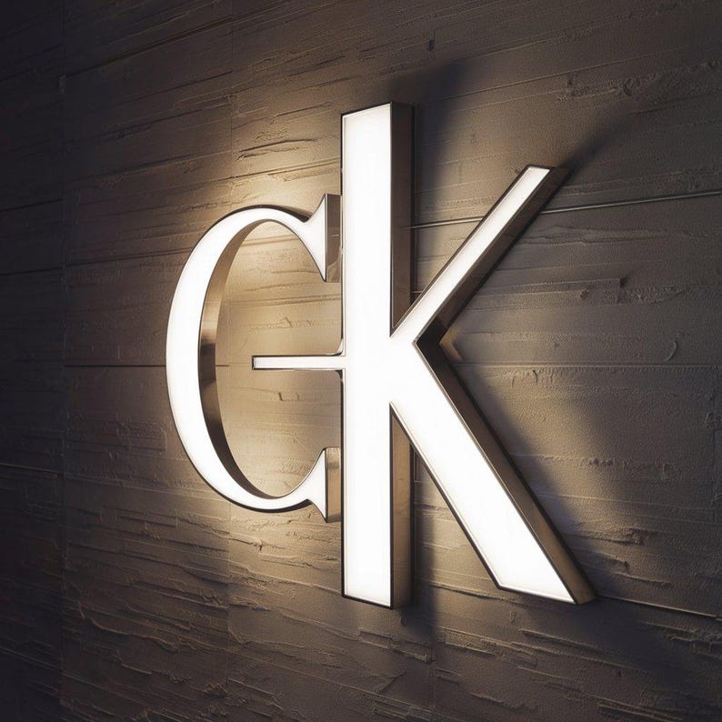 Wall Logo Sign Custom Backlit Sign Backlit Business Sign Laser Cut Sign ...