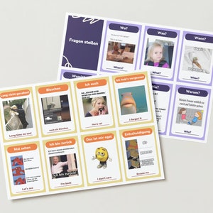 Fun German Flashcards for Beginners: Edition With Memes. Learn German ...