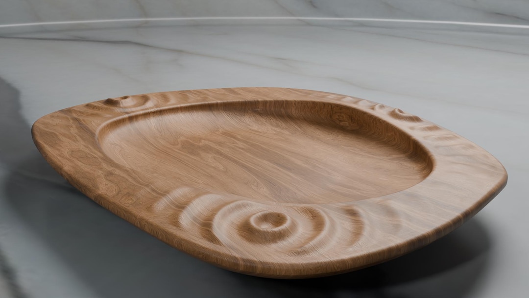 Organic Ripple Bowl - STL File CNC Router Designs | Water Drop Effect ...