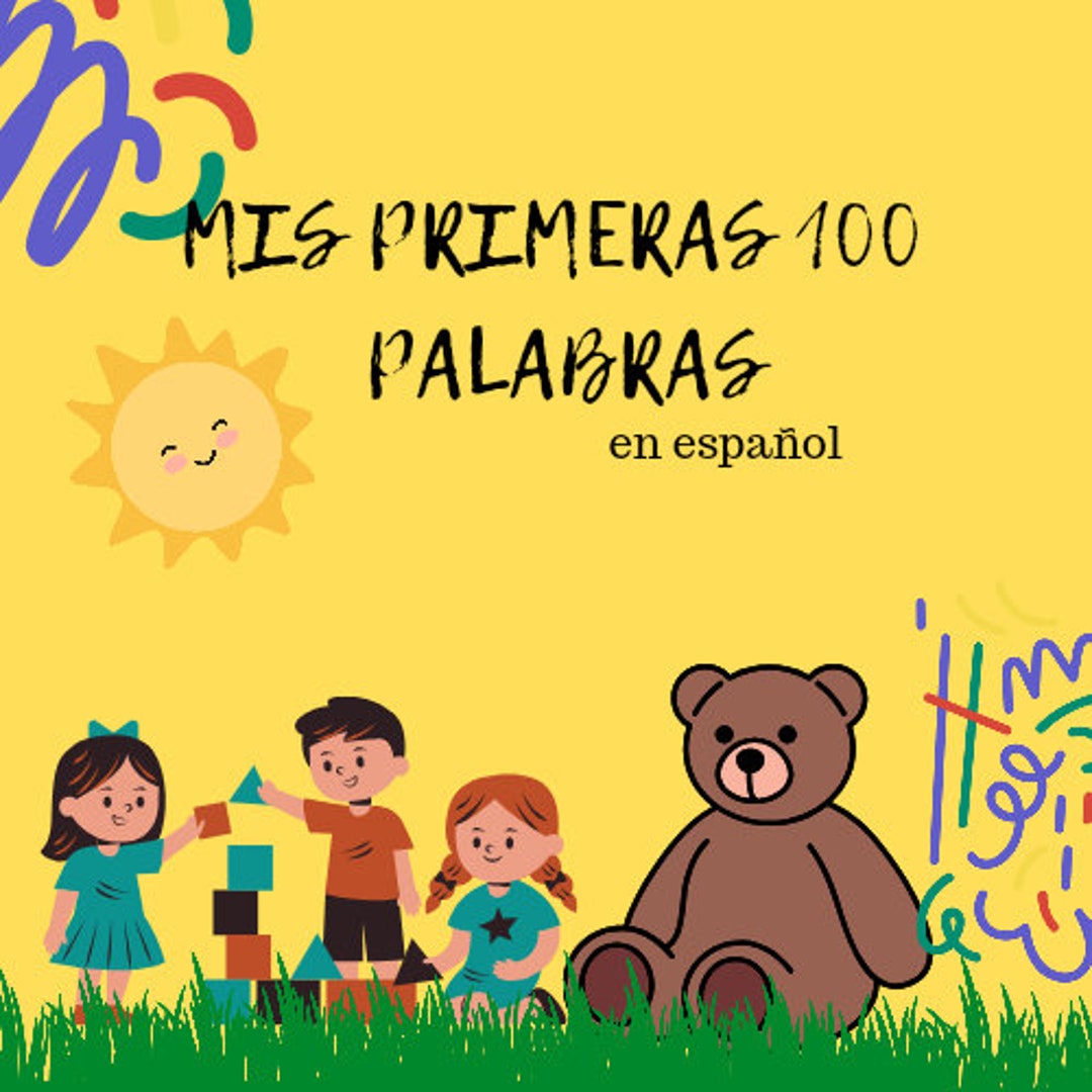 My First 100 Words in Spanish - Etsy