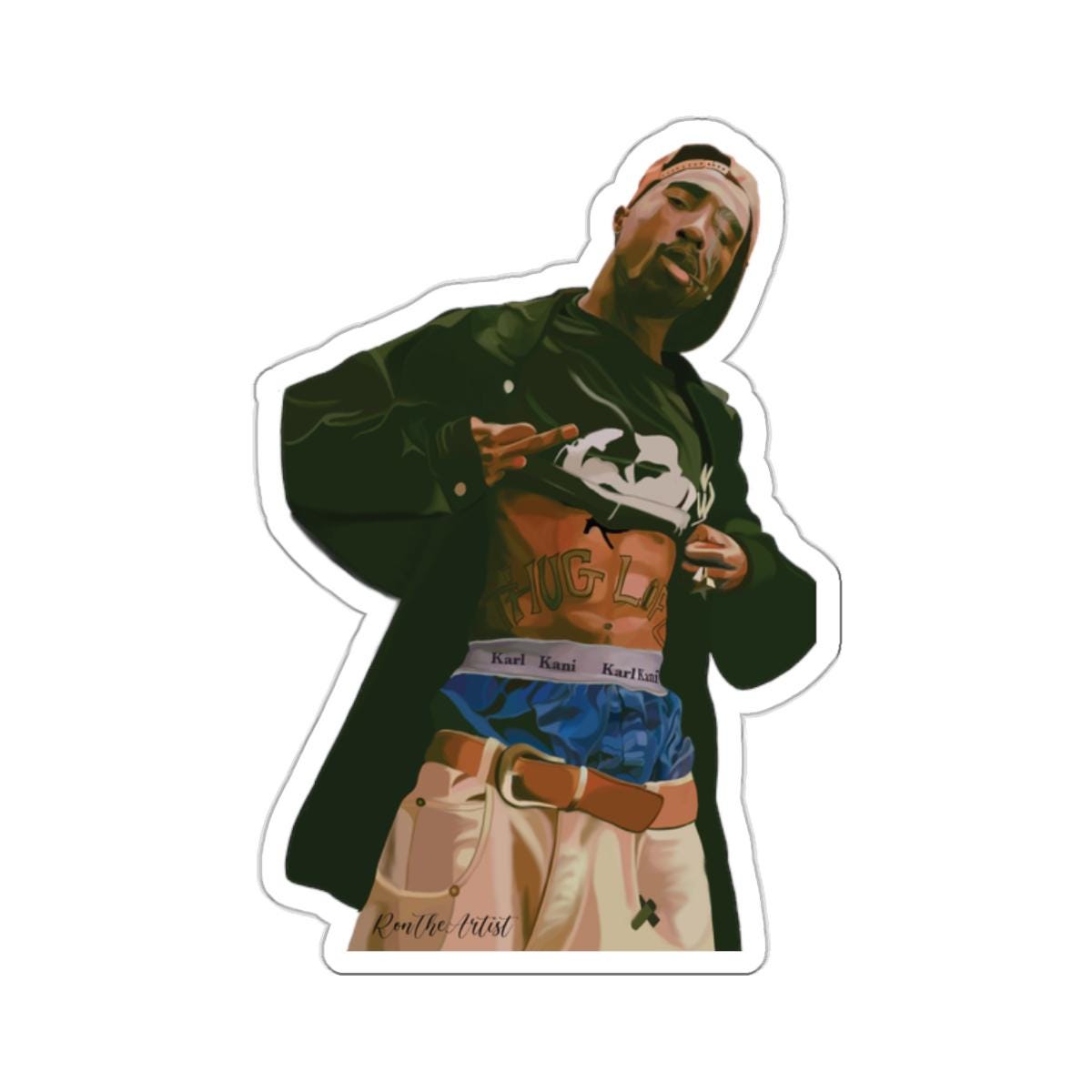 2pac Shakur tupac Shakur Sticker Laptop/phone Hip Hop Art Rap Sticker ...