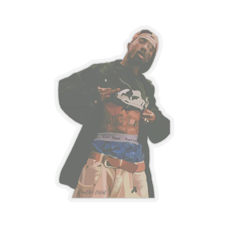 2pac Shakur tupac Shakur Sticker Laptop/phone Hip Hop Art Rap Sticker ...