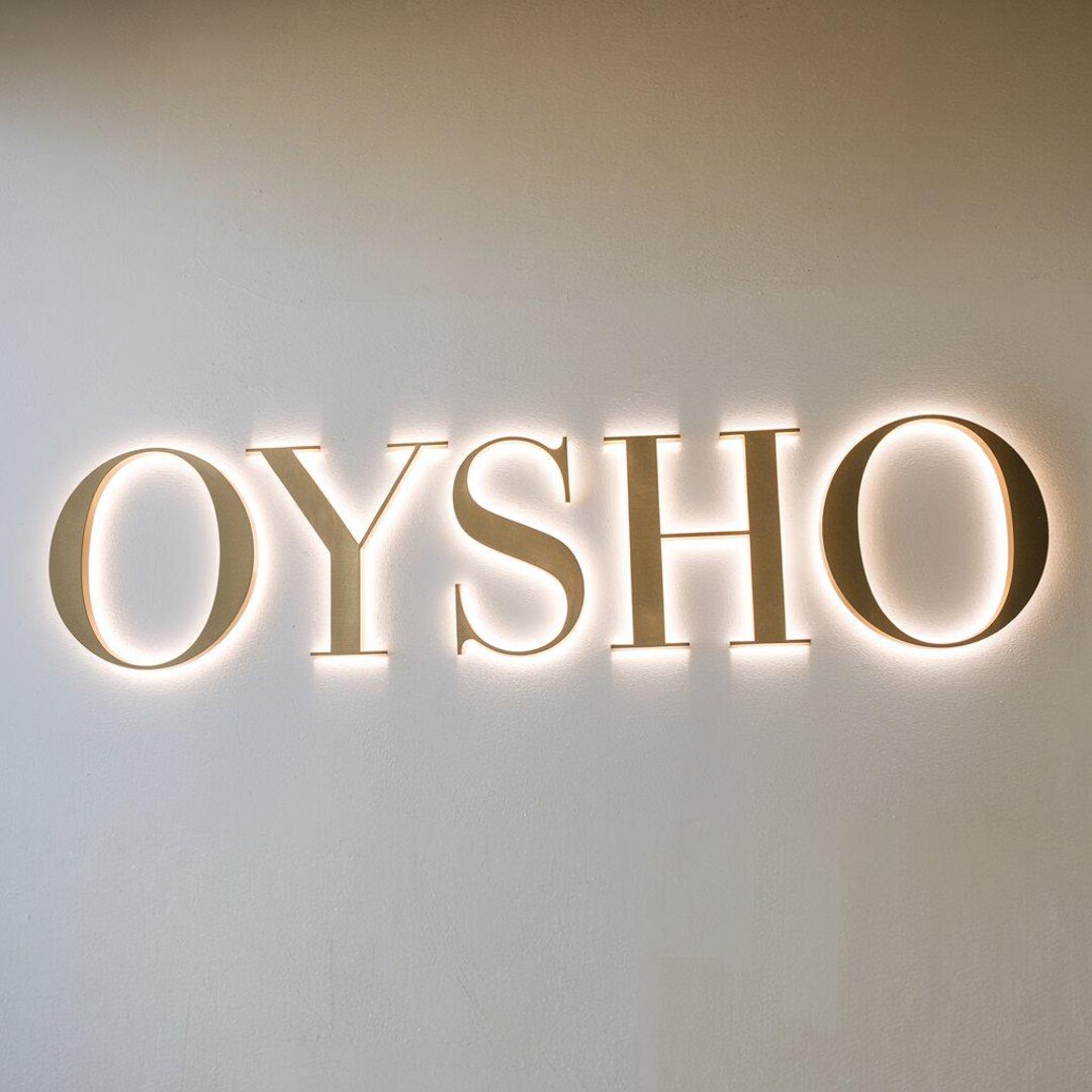 3D Backlit Sign, Custom Metal Letters, Illuminated Sign, Bakery Logo ...