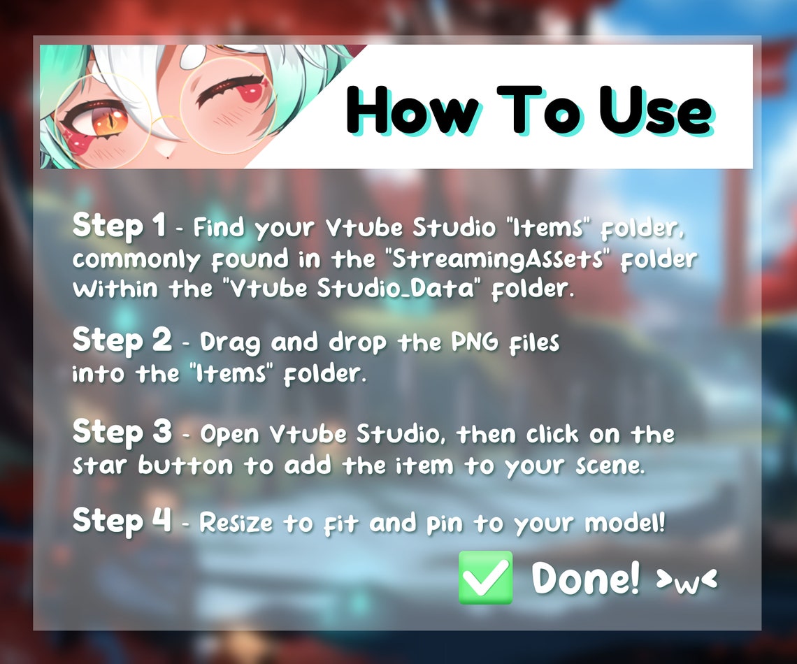 Thin Round Glasses Accessory (4 Colors)【 Vtuber Asset 】 Vtubing ...