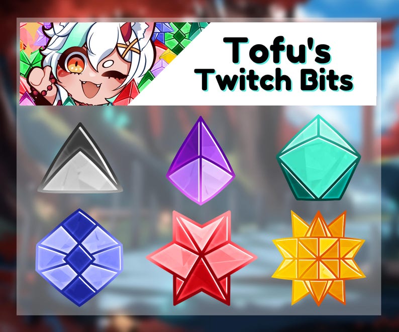 Tofu’s Bits (10 Colors) for T.I.T.S【 Vtuber Asset 】 Vtubing | Live2d ...