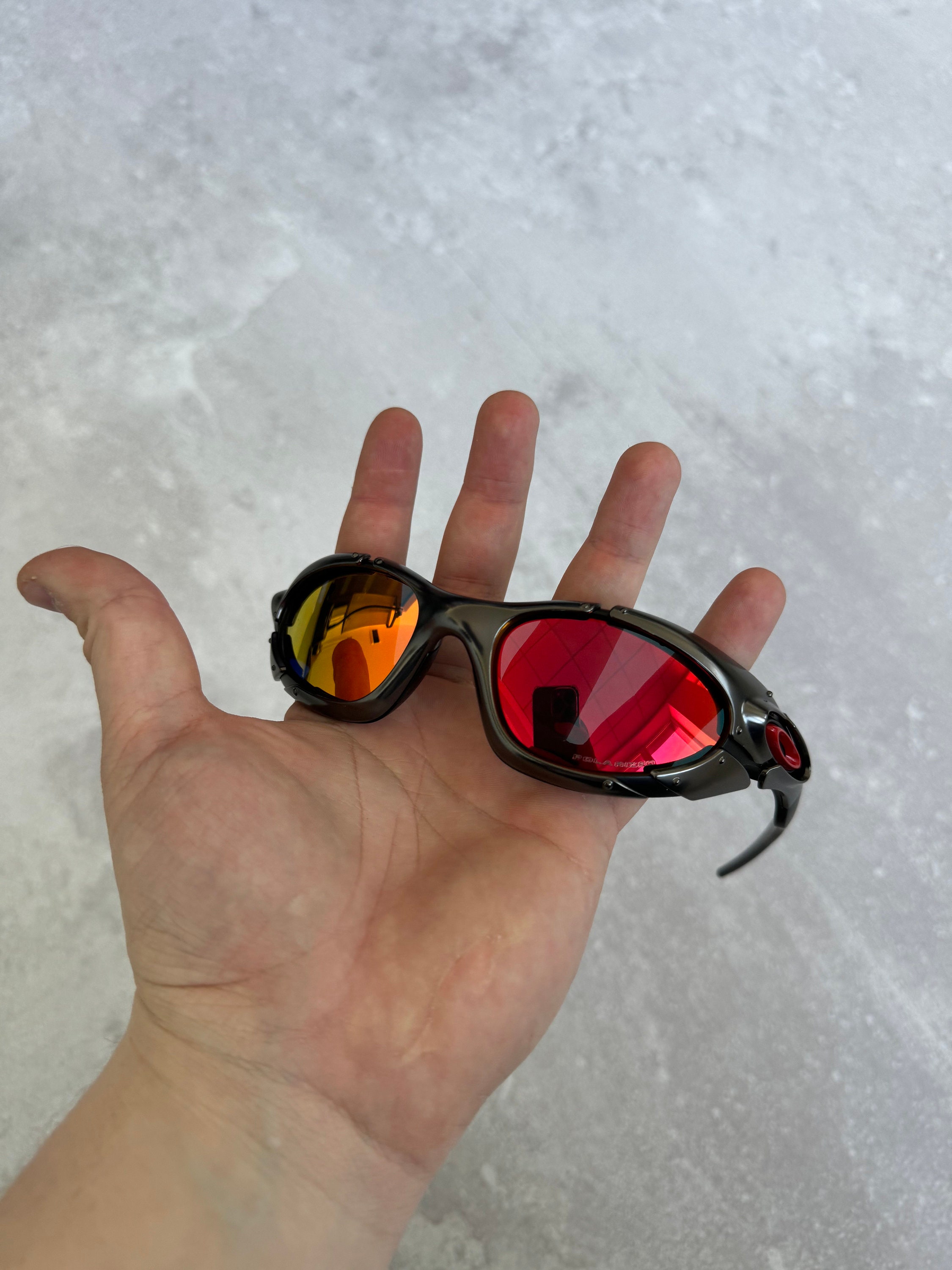 Vintage Oakley Glasses Metal Gray Polarized Outdoor Gorpcore Y2K - Etsy