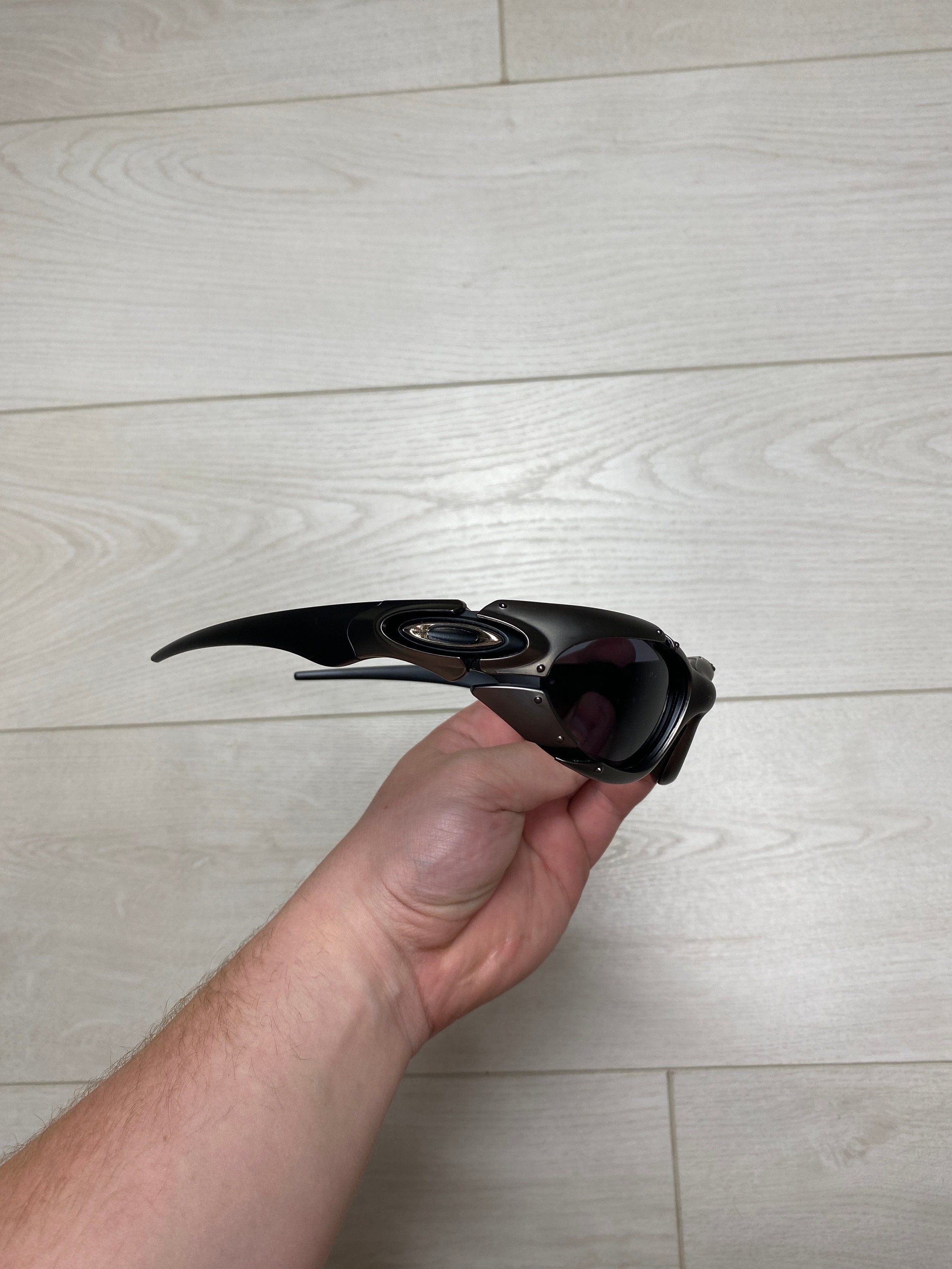 Rare Metal Black Oakley Plate Y2k Gorpcore Polarized Sunglasses - Etsy