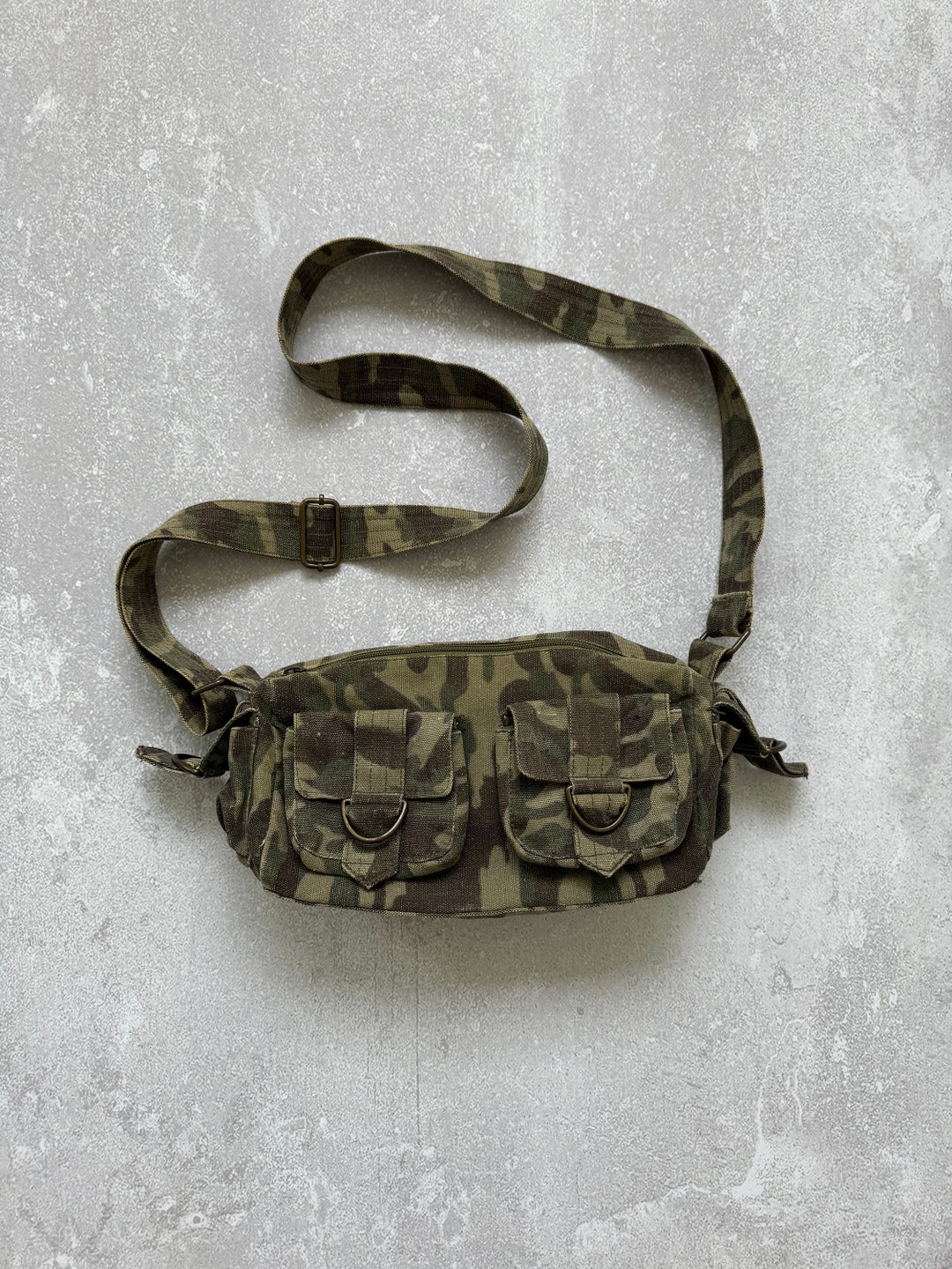 Vintage Army Military Shoulder Pocket Bag Japanese 90s - Etsy