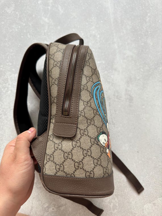 Vintage Gucci x Disney Donald Duck Leather BackPack B… - Gem