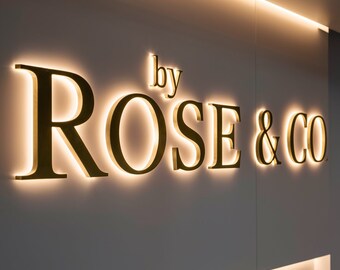 Custom Backlit Sign Backlit Business Sign Laser Cut Sign Metal Sign ...