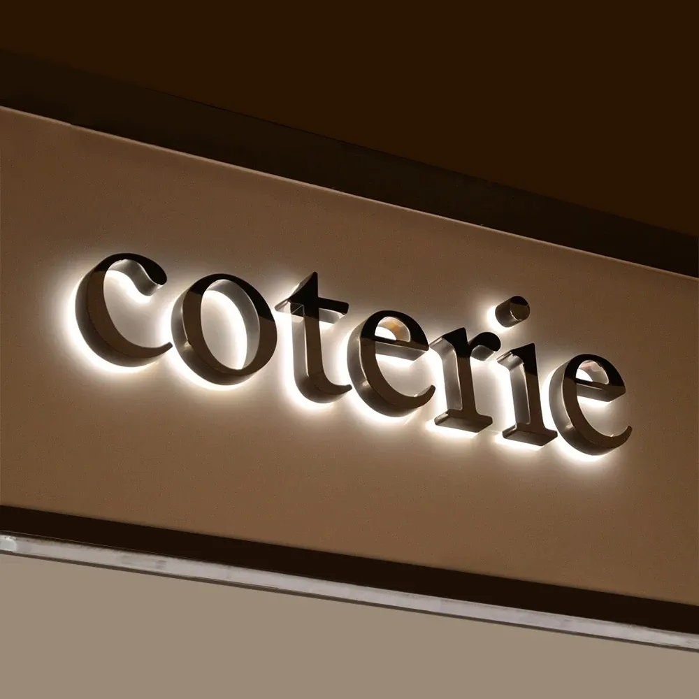 Custom Backlit Sign Backlit Business Sign Laser Cut Sign Metal Sign ...