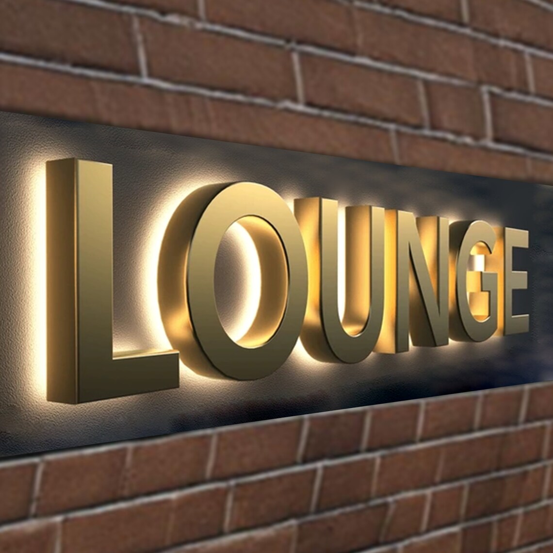 Custom Backlit Sign Backlit Business Sign Laser Cut Sign Metal Sign ...