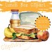 Lunch Box Clipart, School Lunch Food Illustration, Sandwich PNG ...