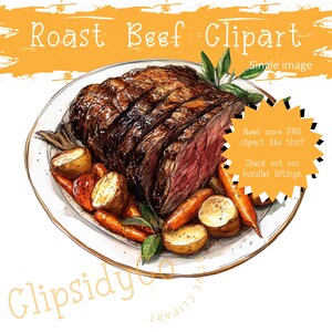 Roast Beef Food Clipart Dinner Food Illustration Chicken Bowl Clipart ...