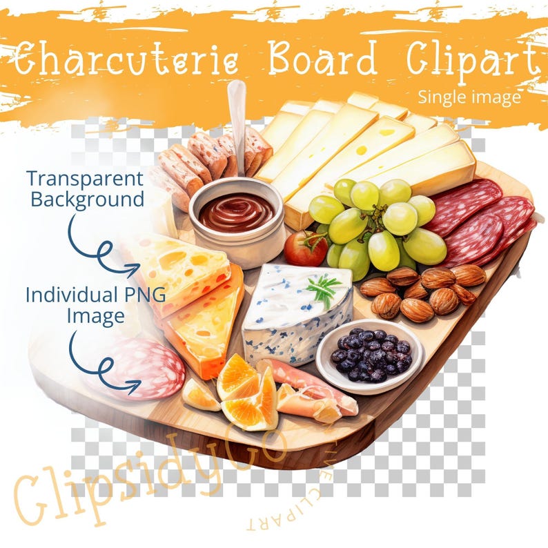 Charcuterie Board Clipart Party Food Image Sandwich PNG Clipart PNG ...