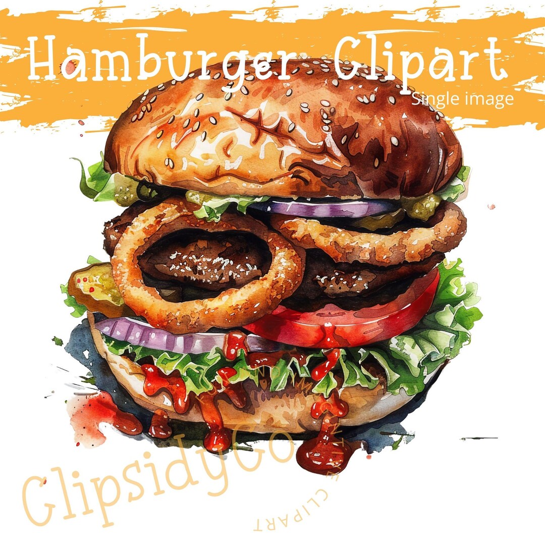 Food Illustration, Hamburger Clipart, Sandwich PNG, Clipart PNG ...