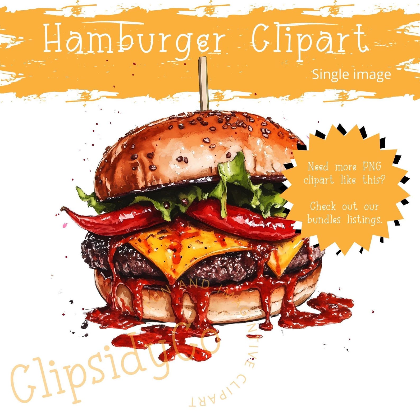 Hamburger Clipart Food Illustration Real Food Clipart Clipart PNG ...